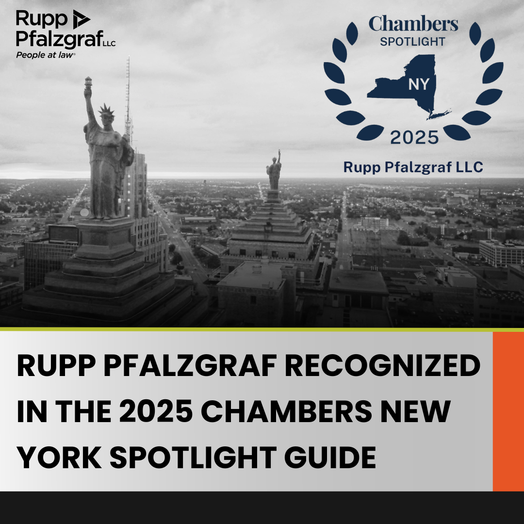 Rupp Pfalzgraf Recognized in the 2025 Chambers New York Spotlight Guide - Rupp Pfalzgraf